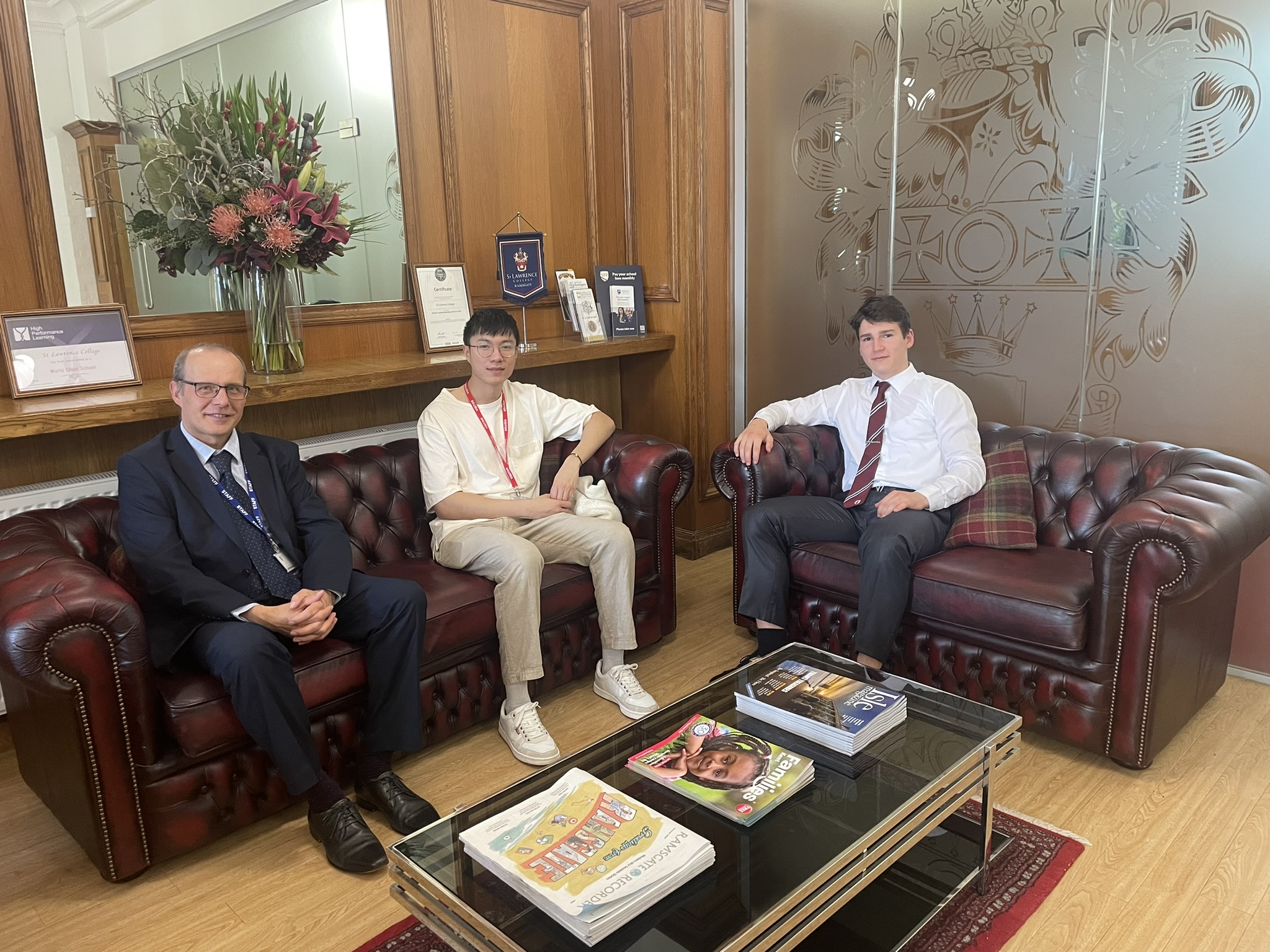 OL Alex Chan Visits • St Lawrence College Independent School